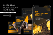 Bold Construction Company Instagram, a Social Media Template by peterdraw