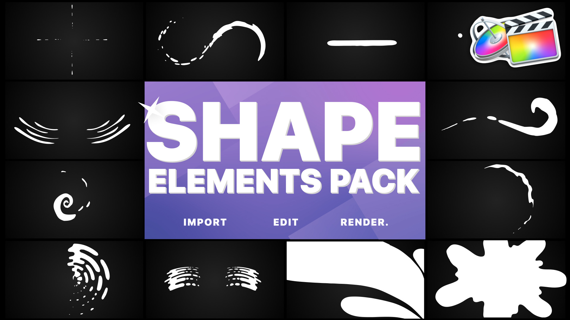 Shapes Elements | FCPX, a Templates & Theme by FlashFXbox