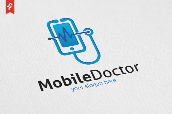 Mobile Doctor Logo, a Branding & Logo Template by ft.studio