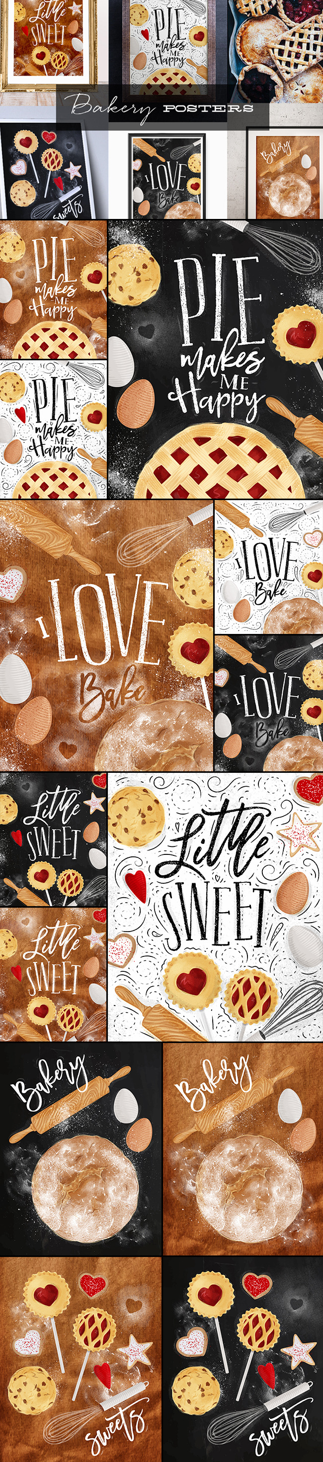 Bakery Posters, a Decorative Illustration by Anna