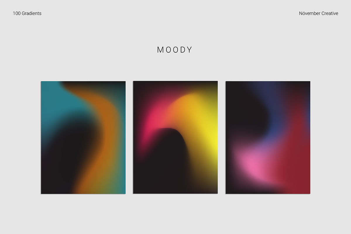 100 Aesthetic Gradient Backgrounds, a Background Graphic by ...