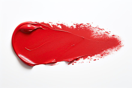 Pastel red beauty swatches, skincare and makeup cosmetic product, a ...