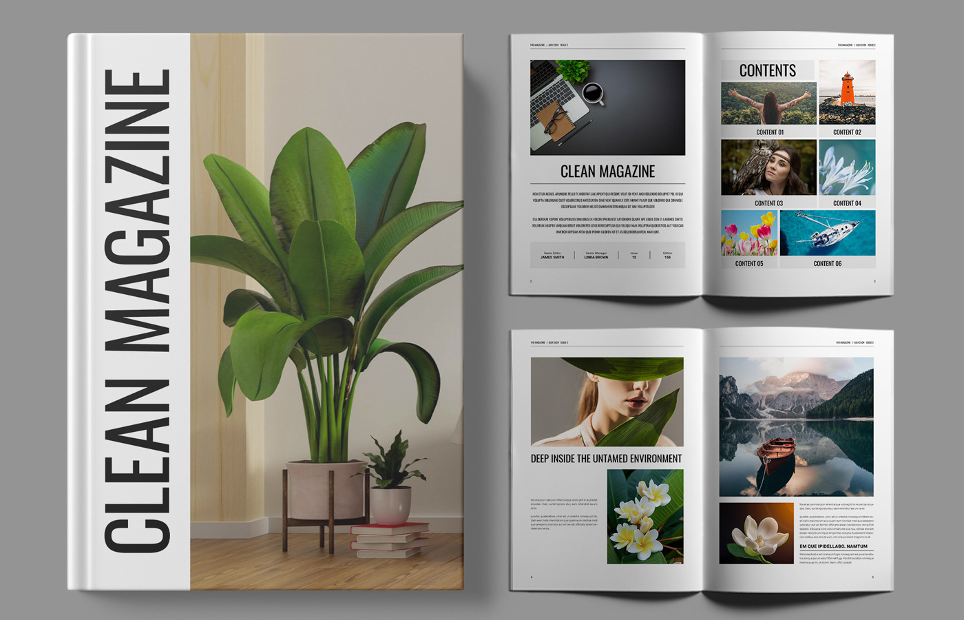Clean Magazine Template