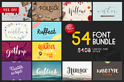 Font & Graphic Bundle - 95% off, a Script Font by vuuuds
