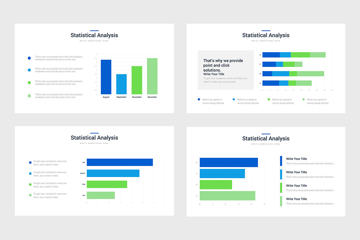 Bar Charts, a Presentation Template by slidequest