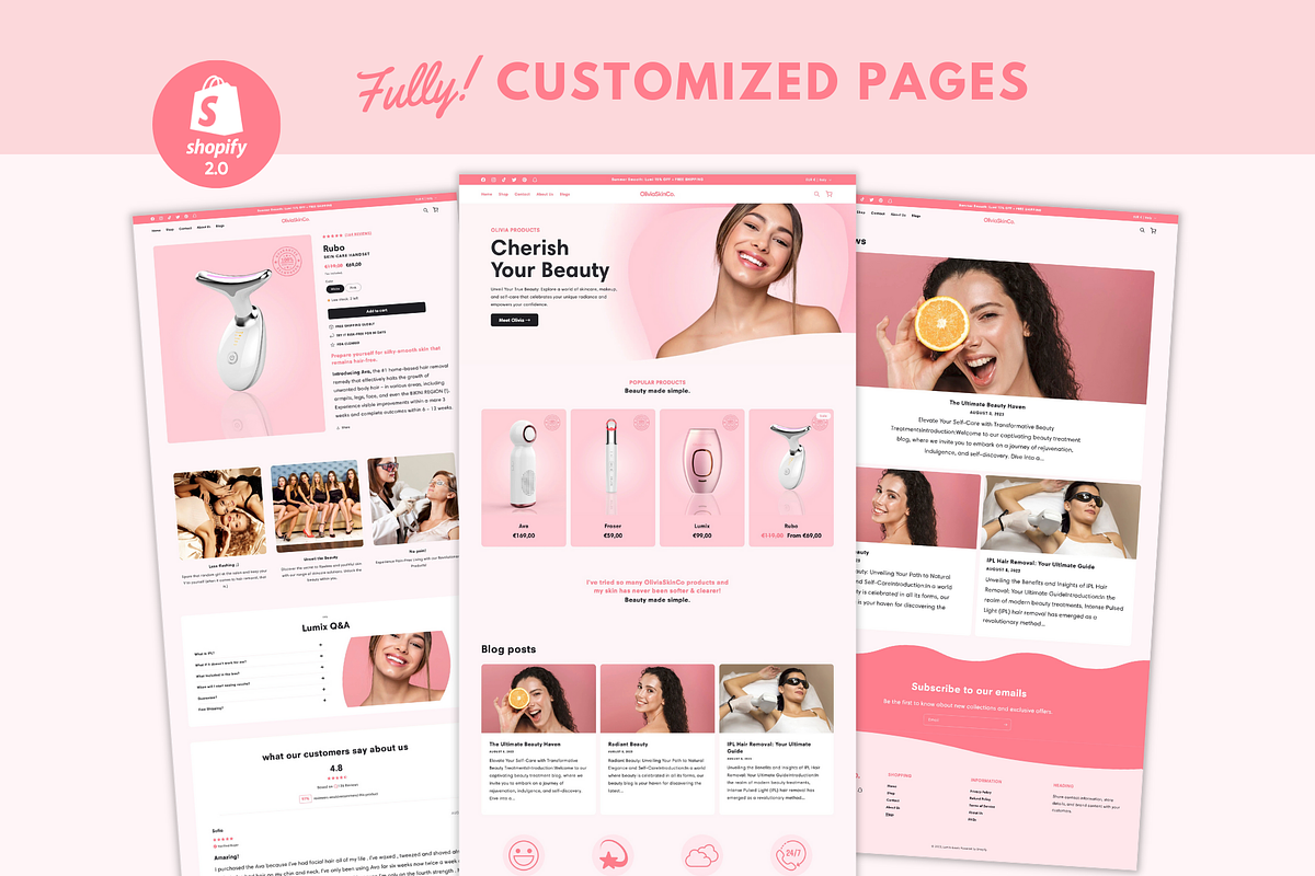 Beauty Shopify Theme, a Shopify Template by Lumin Lab