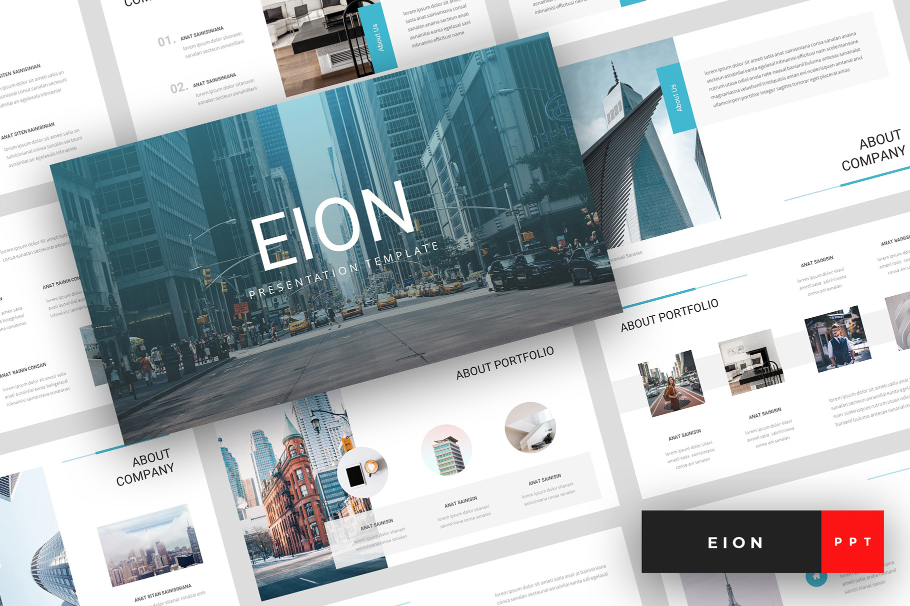 Eion - Corporate PowerPoint, a Presentation Template by StringLabs