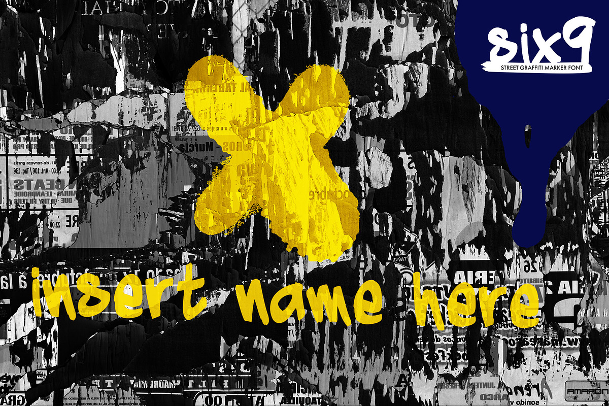 Six9 Graffiti Urban Tag Marker Font