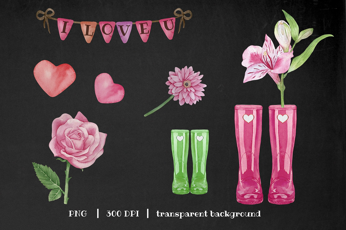 Personalised Wellies Family Clipart, a Person Illustration by Art and Funny