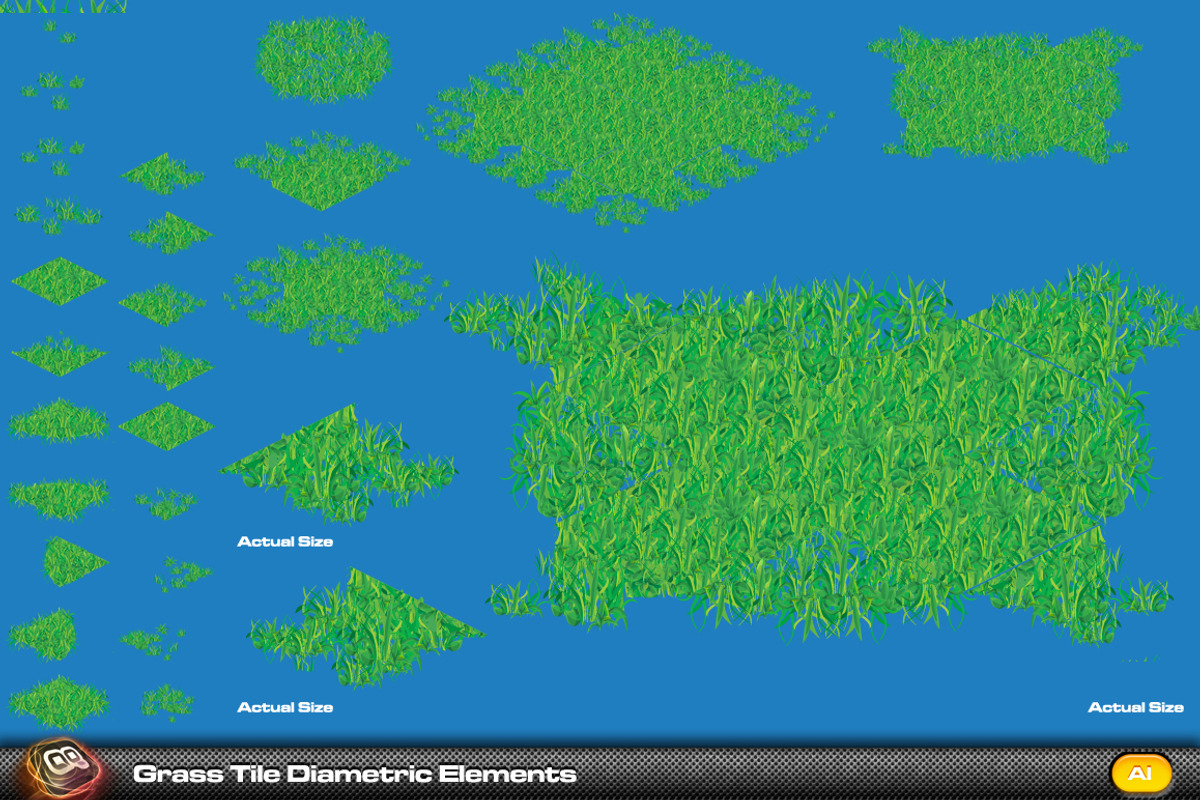 Grass Development Asset V2 Diametric, an Object Graphic by quicky