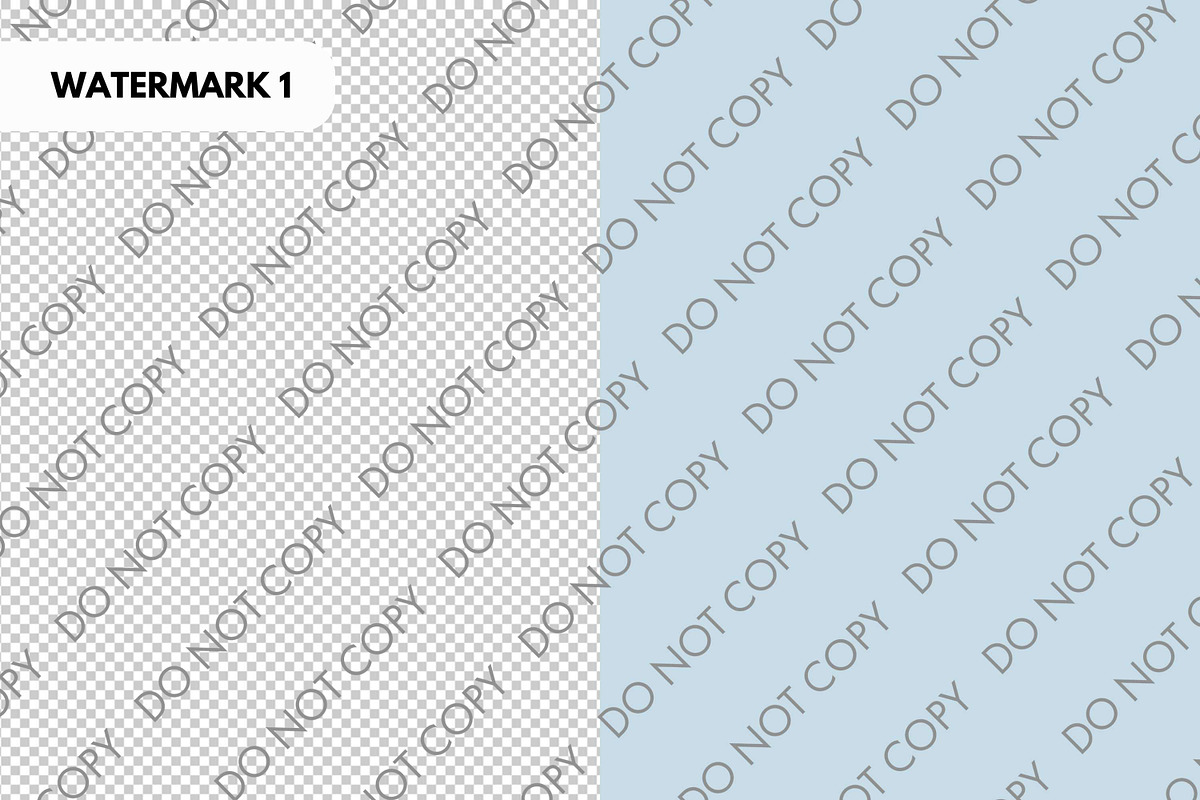 6 Do Not Copy Watermark Overlays, a Pattern Graphic by NorthWindPixels