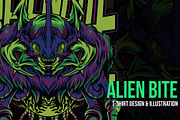 Alien Bite Mutant Illustration, an Animal Illustration by badsyxn