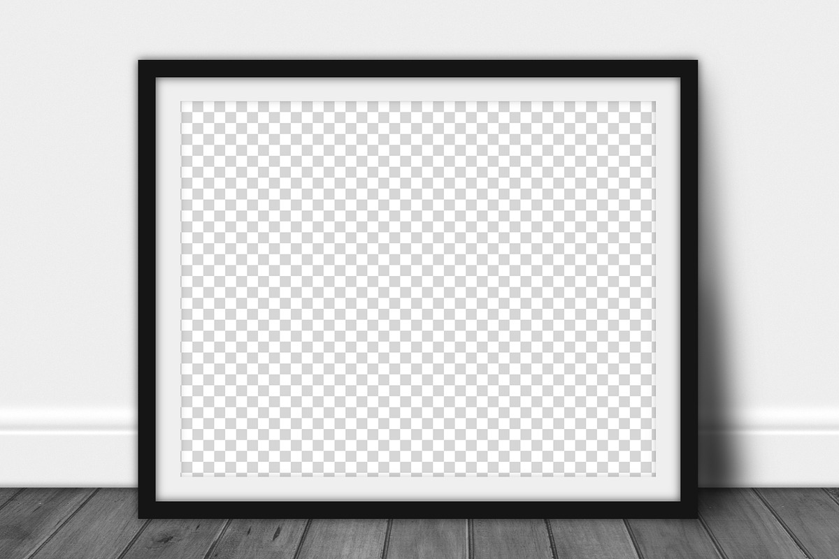 Landscape frame mockup, a Print Template by Paper Farms