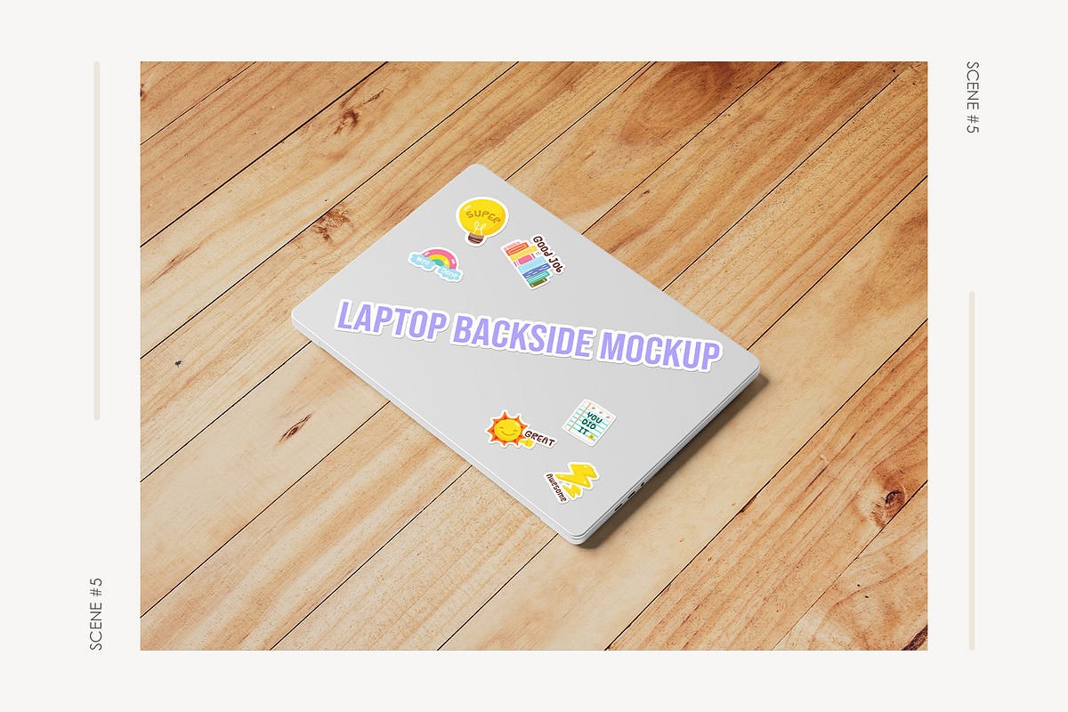 Laptop Backside Mockup, a Device Mockup by Momogi