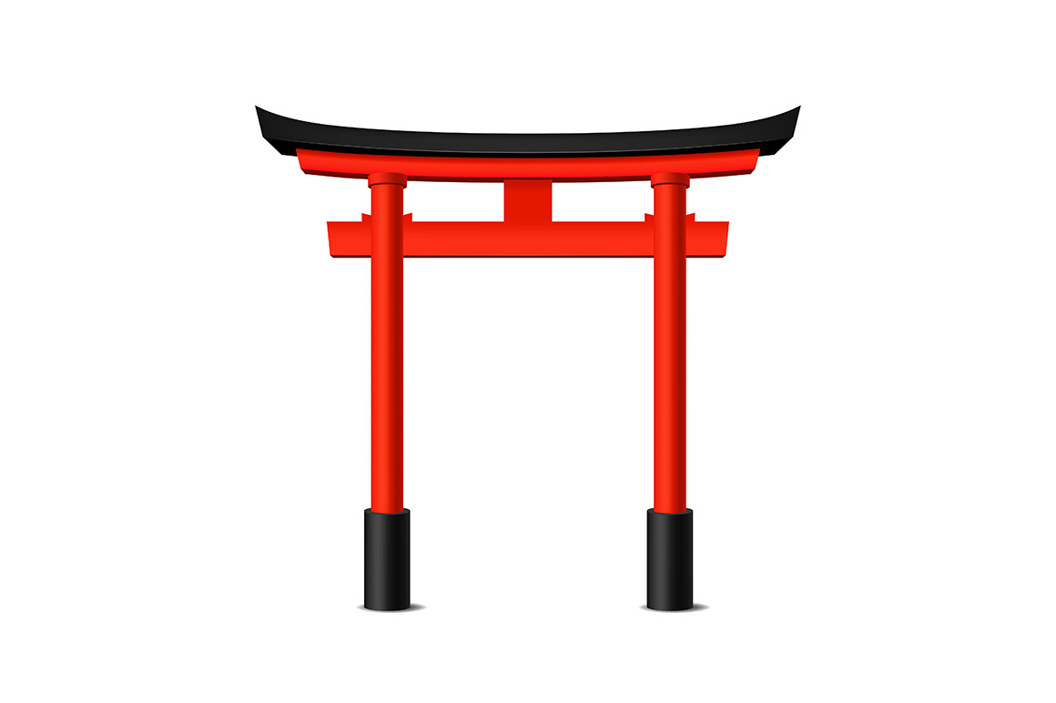 Realistic 3d Japanese Tori Gate., an Object Graphic by Bigmouse_art