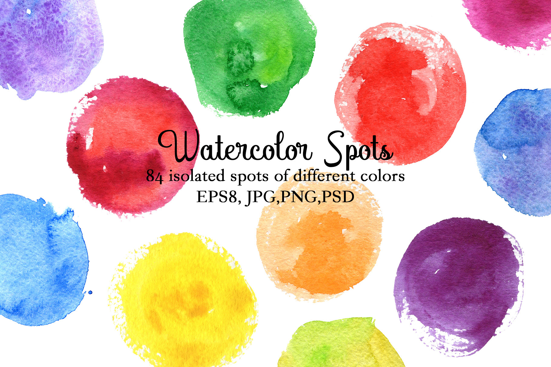 Watercolor Spots, a Texture Graphic by cat_arch_angel