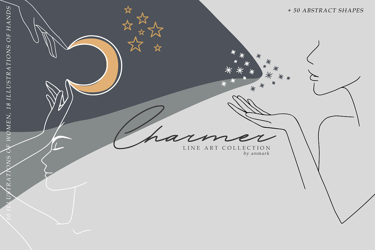 Charmer. Line Art Female Body, a Person Illustration by AnMark