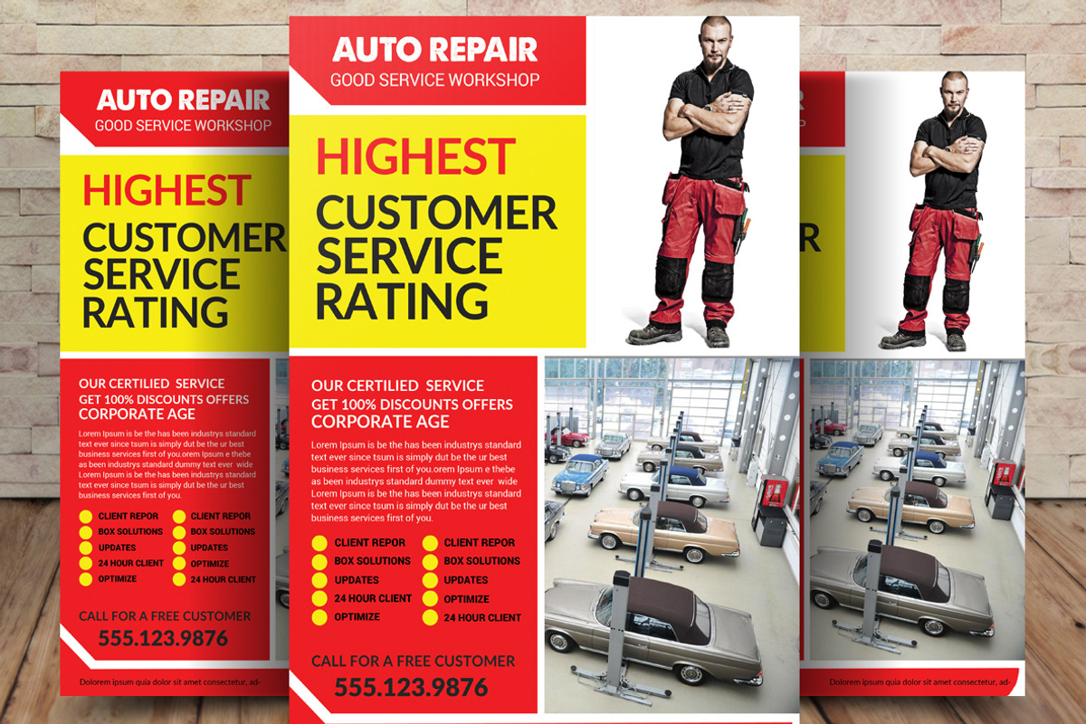 Car Business Flyer, a Flyer Template by graphicforest