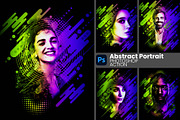 Abstract Portrait Photoshop Action, an Action Add-On by MRI STUDIO