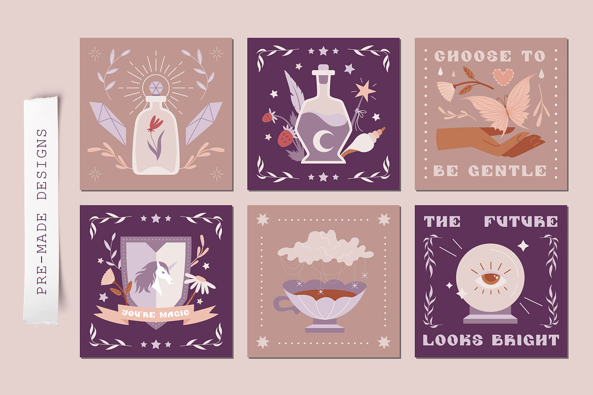 Magic Dust | Clipart + Patterns, an Illustration by katieromanoff_art