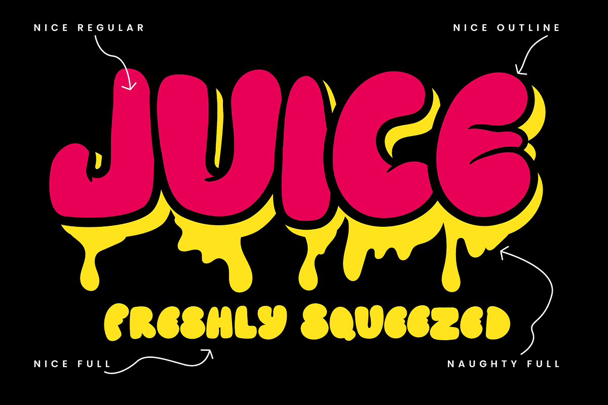 Nasty Habit - A Graffiti Bubble Font