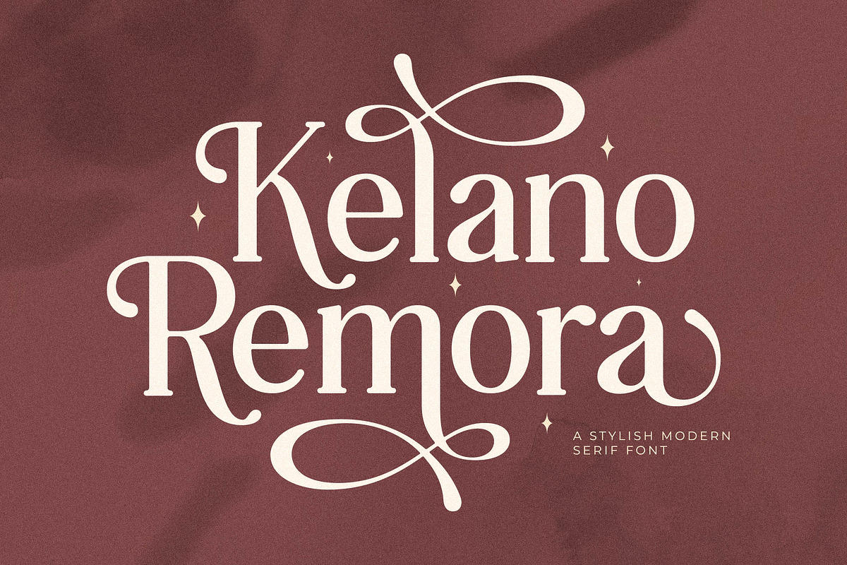 Kelano Remora Stylish Modern Serif, a Serif Font by Storytype Studio