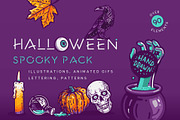 Halloween Spooky Pack, an Illustration by Pencil Twist