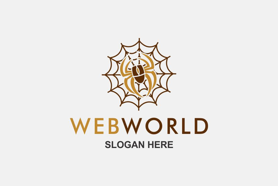 WebWorld Logo, a Branding & Logo Template by MotionMount