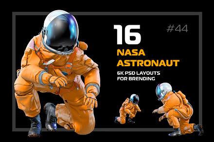 PSD Mockup 3D NASA Astronaut #46, a Product Mockup by ARKS ACADEMY