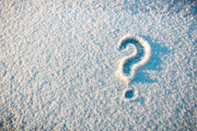 Question mark on snow weather sign featuring mark, snow, and question ...