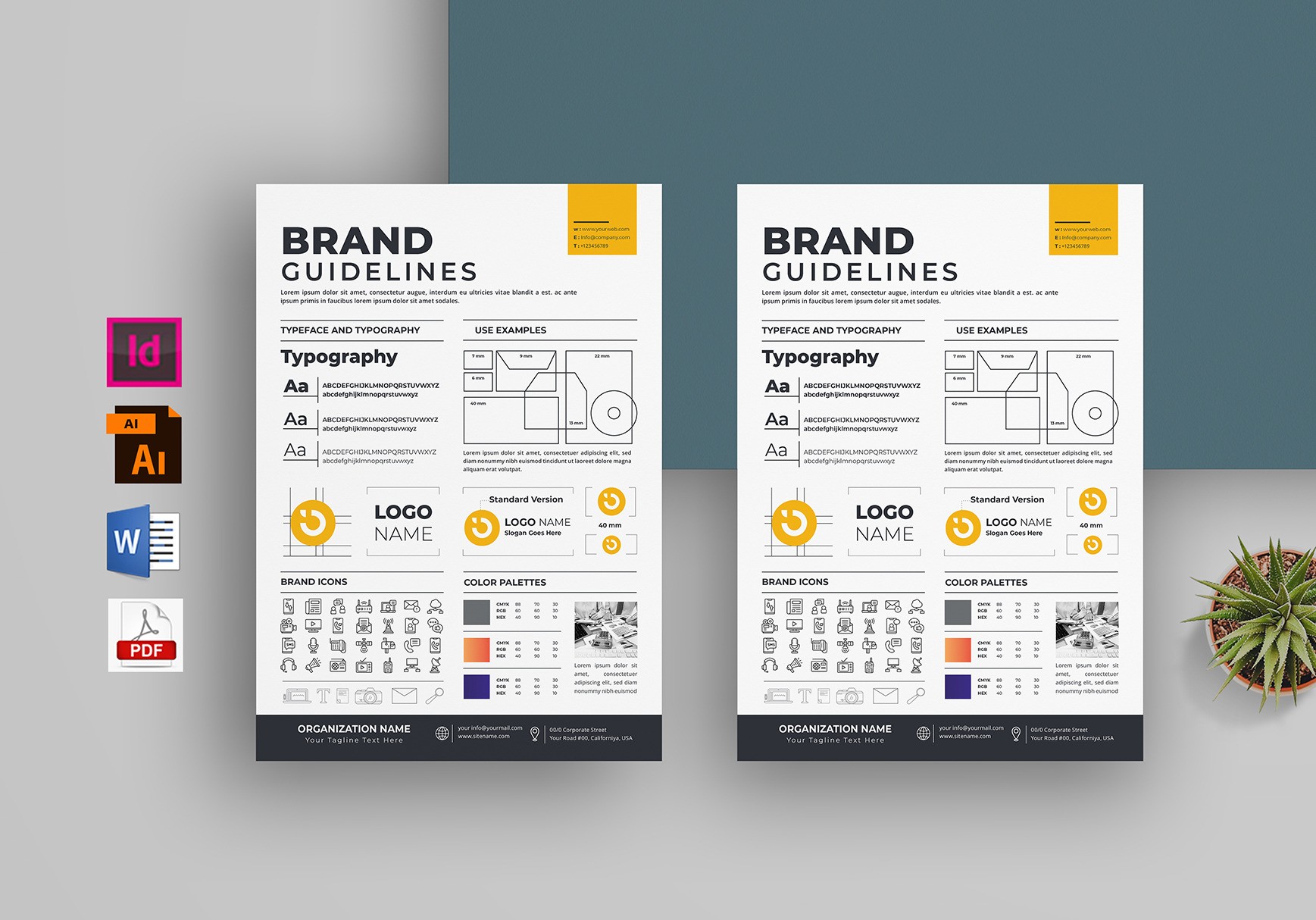 Brand Guidelines Poster Template, a Flyer Template by obayes
