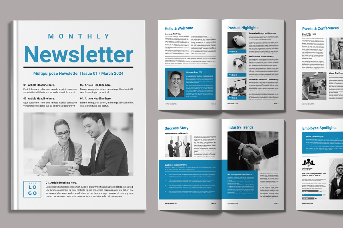 Monthly Newsletter Template