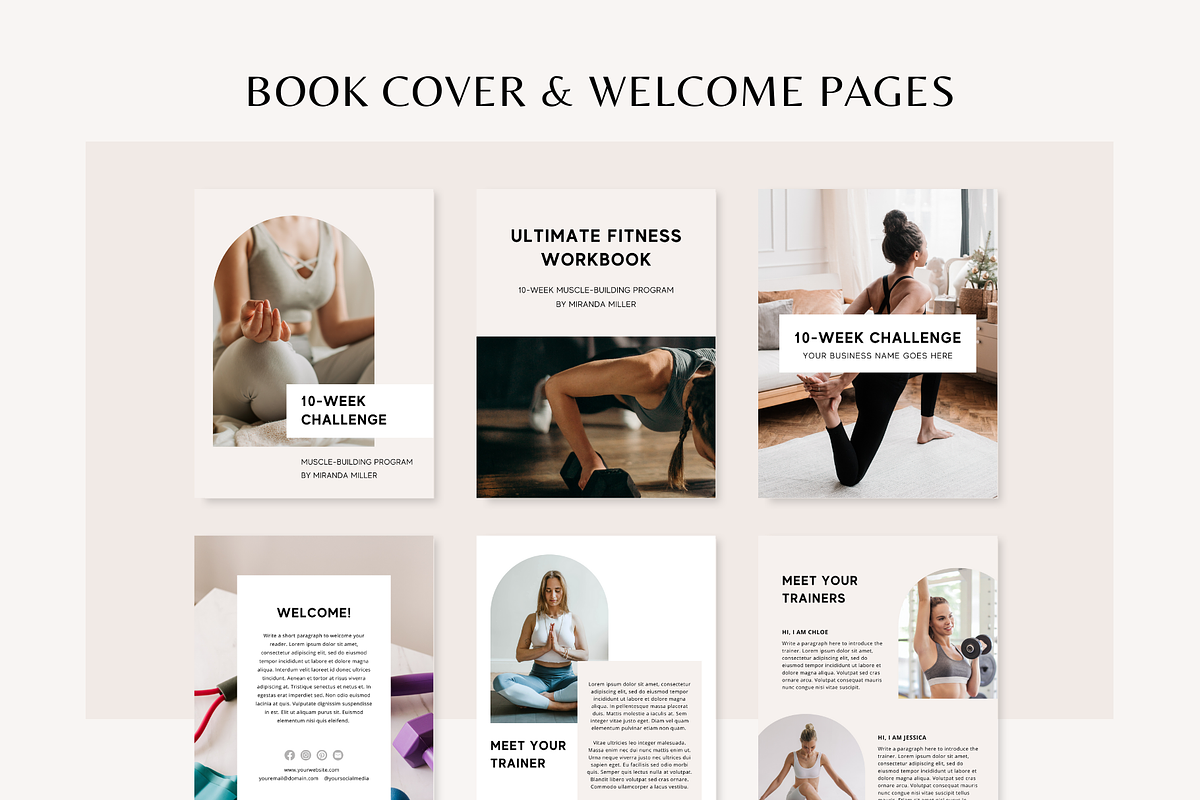 Fitness Ebook Template, a Magazine Template by ShopRShop