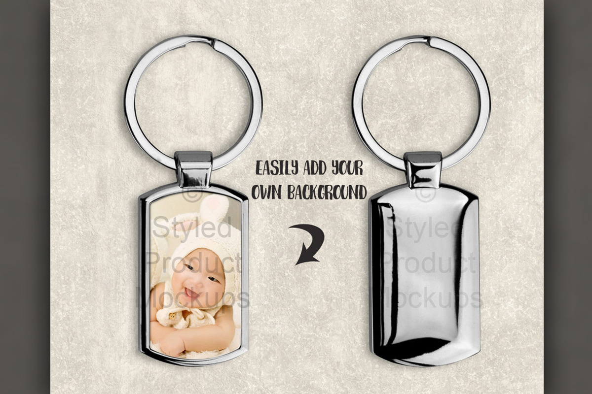 Sublimation Keychain Mockup, a Product Mockup by StyledProductMockups
