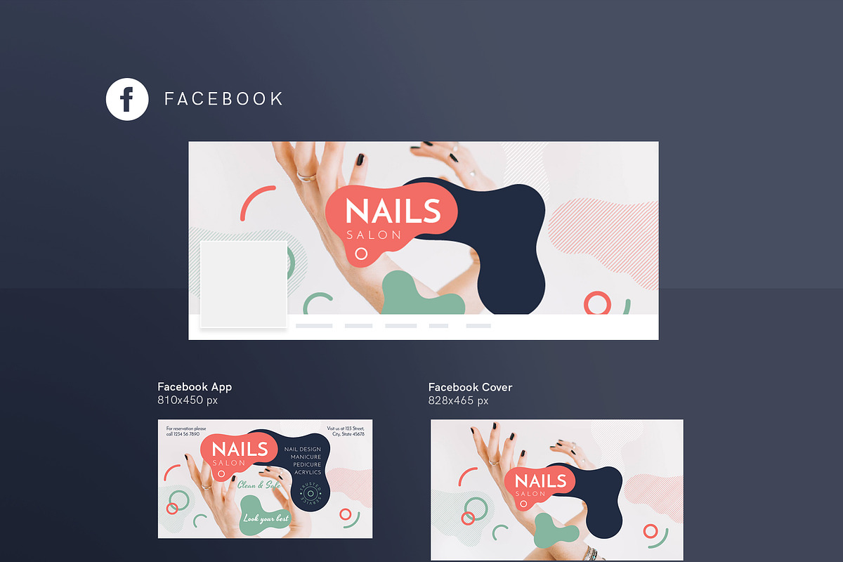 Promo Bundle | Nail Design Salon, a Poster Template by Amber Graphics