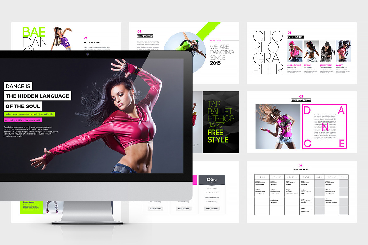 Bae Dance Powerpoint Template, a Presentation Template by eunavia ...