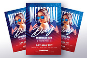 Memorial Day Party Flyer Template, a Flyer Template by Rome B Creation