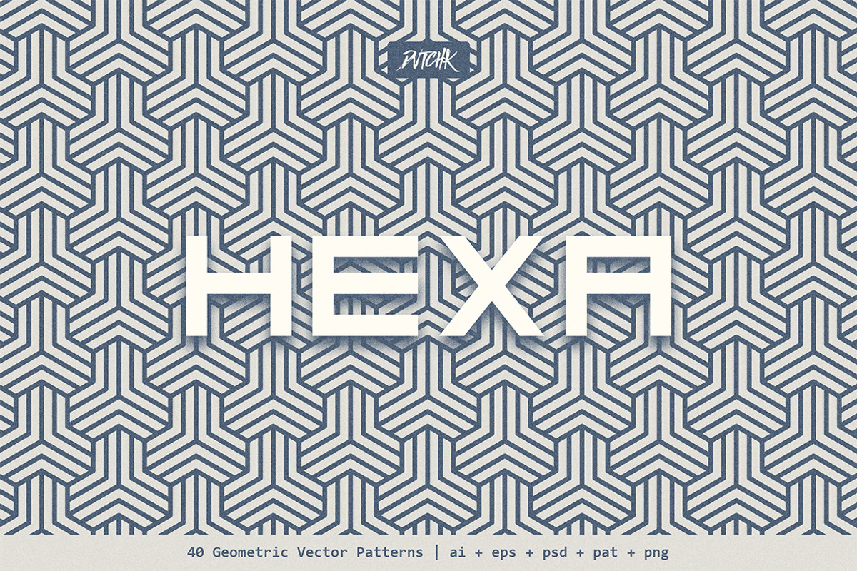 Hexa | Geometric Vector Patterns, a Pattern Graphic by dvtchk