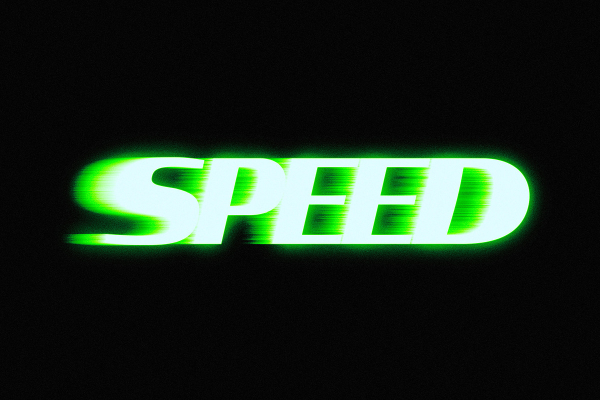 Speed Racer Text Effect, a Mockup by Design Squad