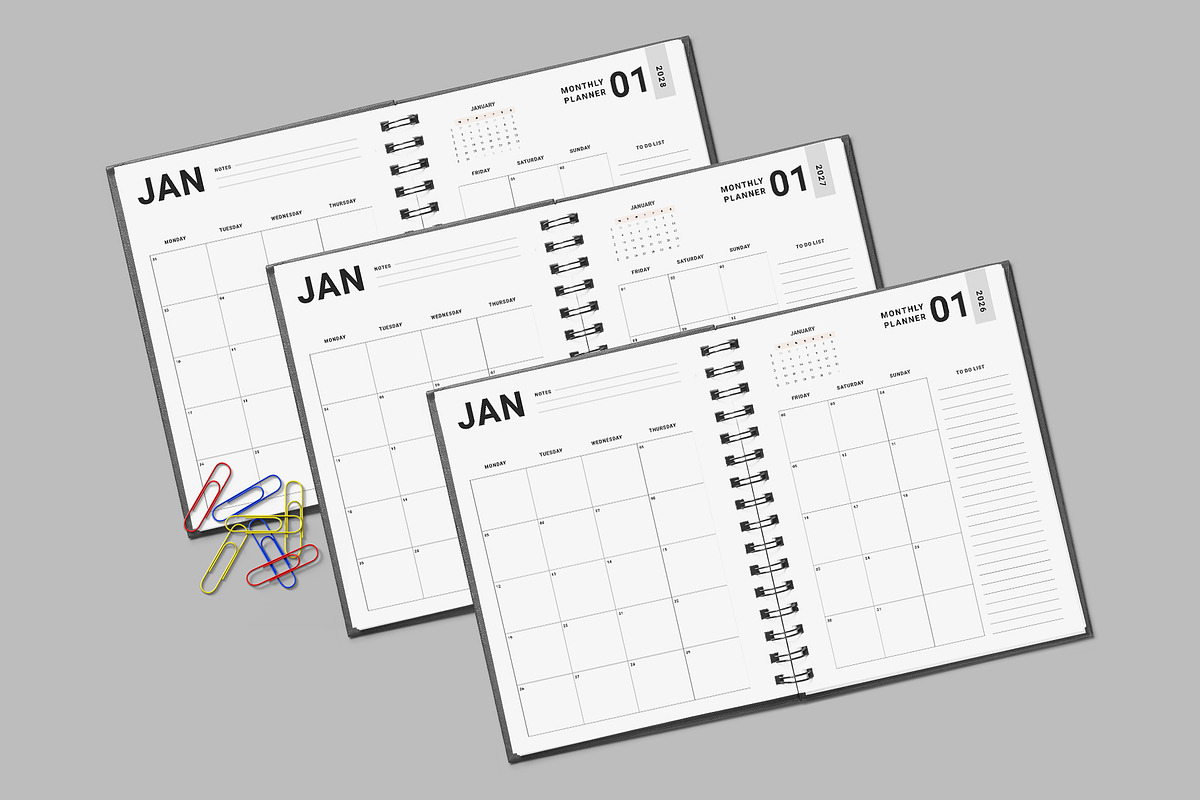 Ultimate Planner Bundle Pack 2026-28, a Stationery Template by Design Zone