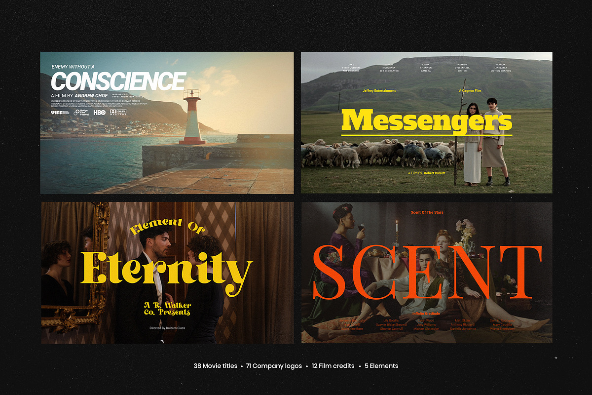 Movie Titles Vol.2, a Graphic by Pixflow