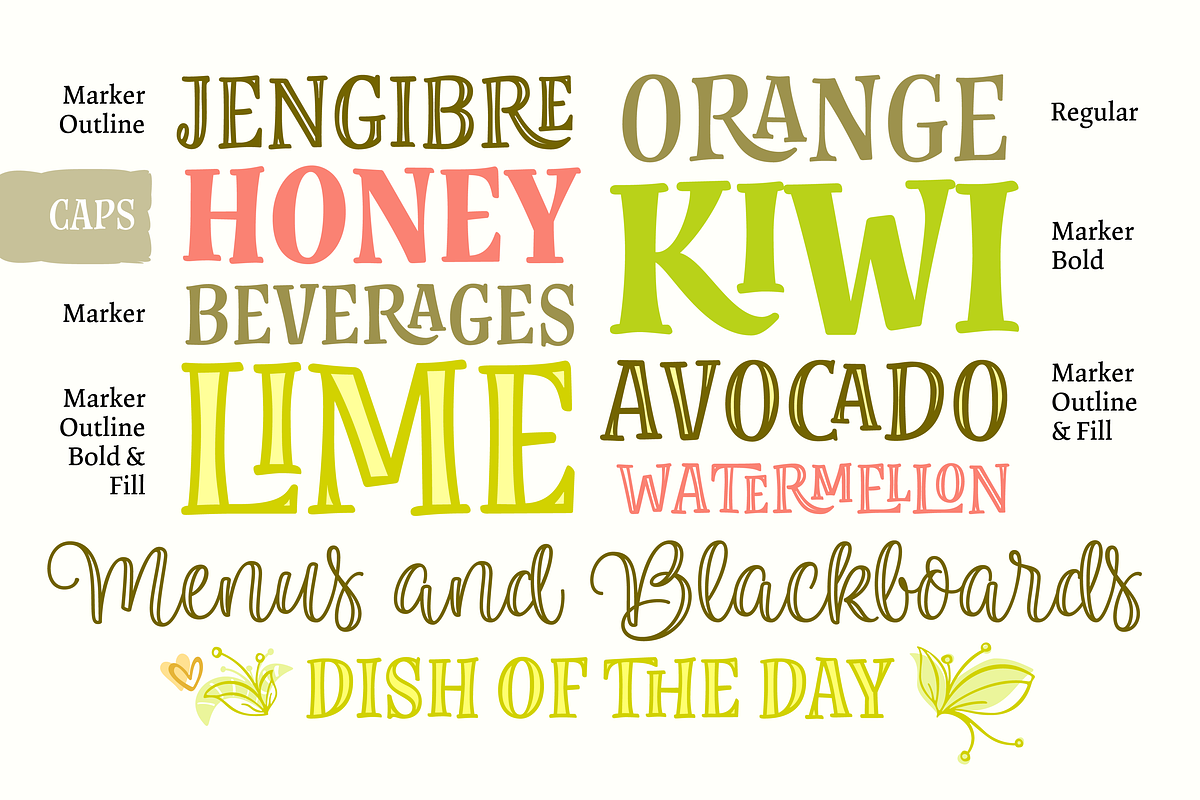 Limon - Complete Font Family, a Script Font by Typesenses