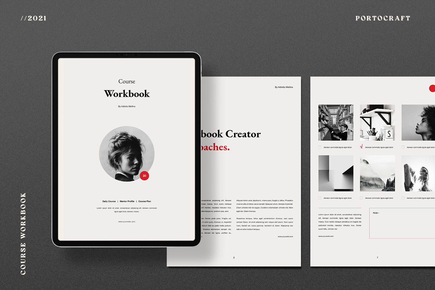 Course Workbook, a Magazine Template by Portocraft