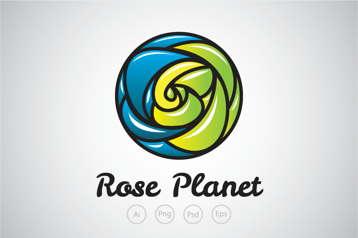 Rose Planet Logo Template, a Branding & Logo Template by Heavtryq Design