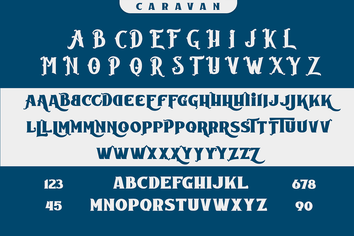 Caravan - Display Font, a Sans Serif Font by Khoir