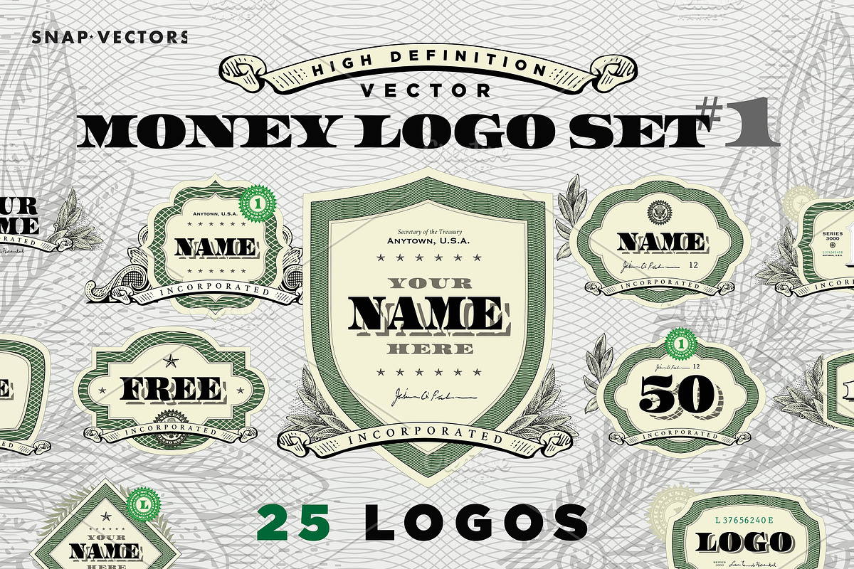 Vector Money Logo Bundle, a Branding & Logo Template by Snap Vectors