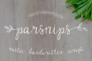 Parsnips Handwritten Script, a Script Font by Kellie Jayne Studio