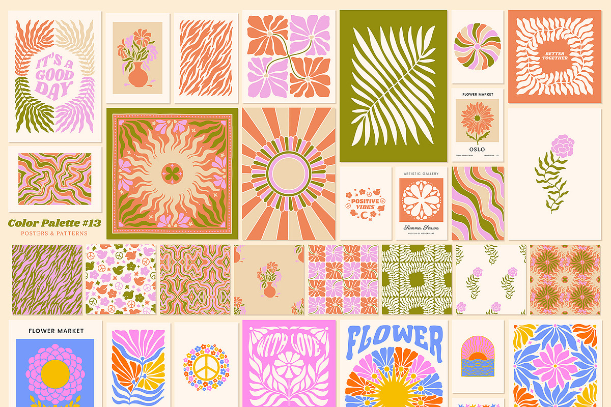 Groovy Posters Patterns Bundle