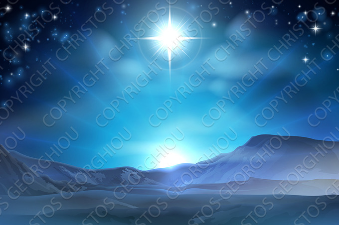 Christmas Nativity Star of Bethlehem, an Animal Illustration by ...