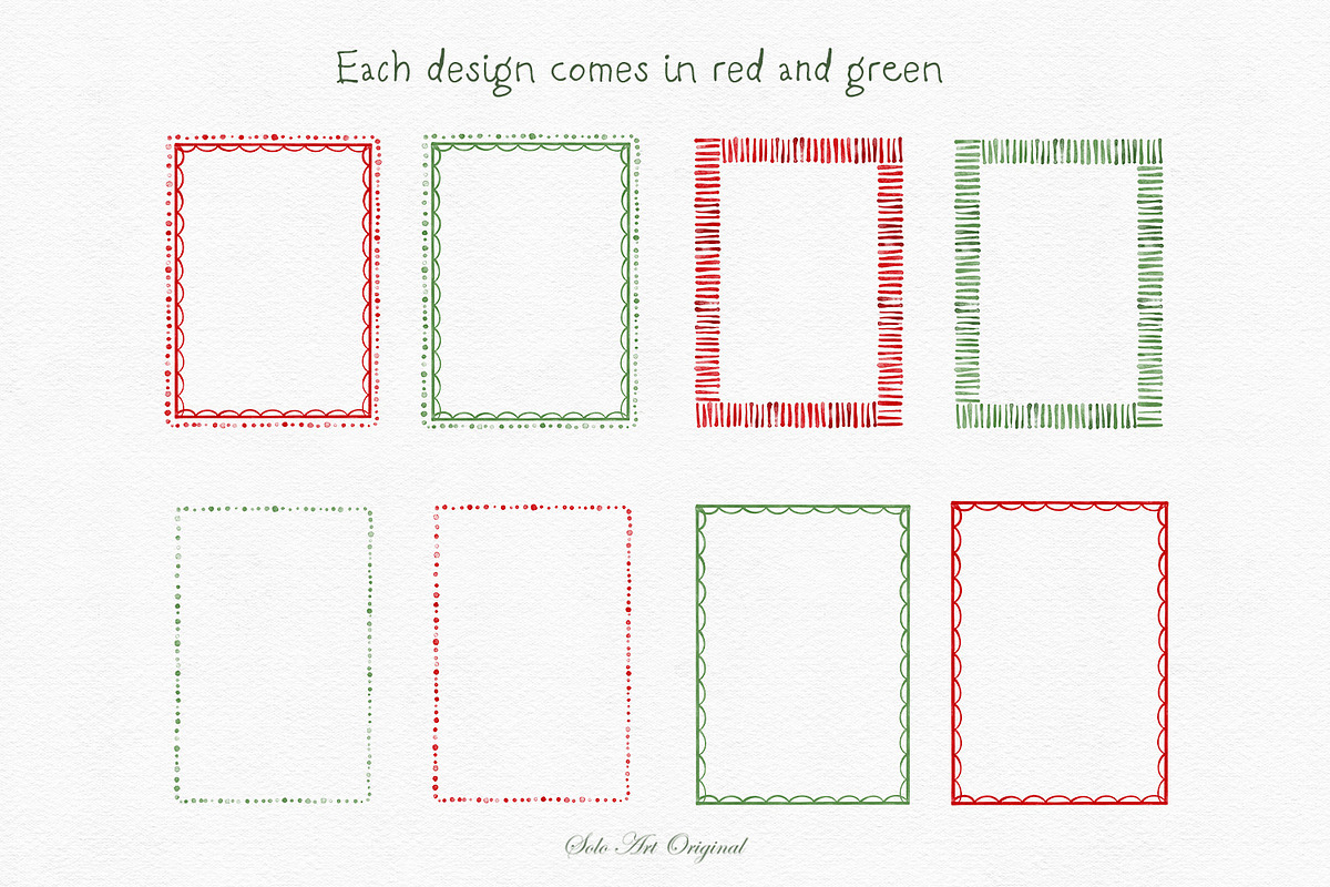 Watercolor Frame Hand-Drawn border